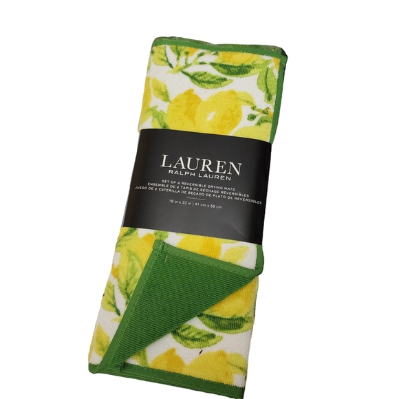 Lauren Ralph Lauren | Dining | Lauren Ralph Lemon Set Of 2 Reversible ...